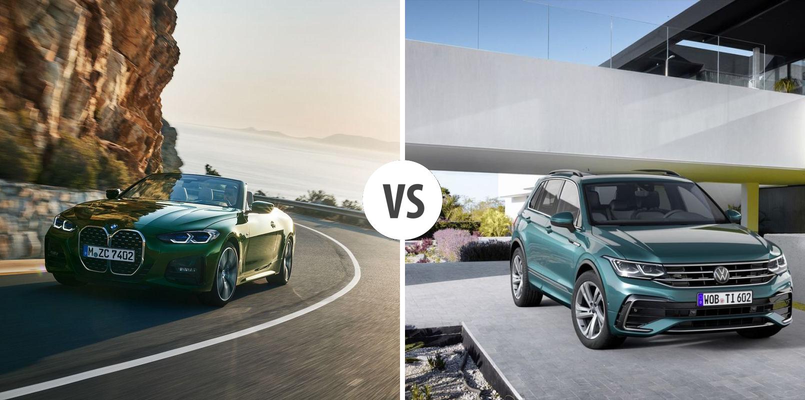 BMW 4 Series Convertible vs VW Tiguan – Skillnader och priser jämförda
