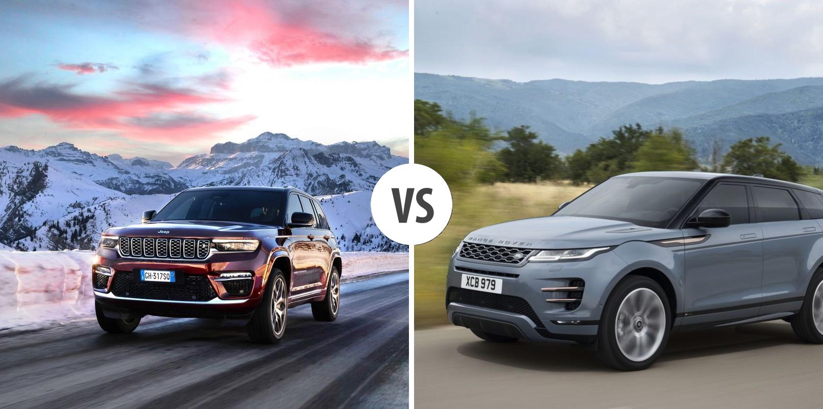 Jeep Grand Cherokee vs Land Rover Range Rover Evoque jämförelse ...