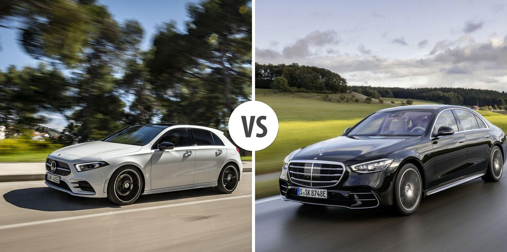 Mercedes A Class vs Mercedes S Class jämförelse - skillnader, priser ...